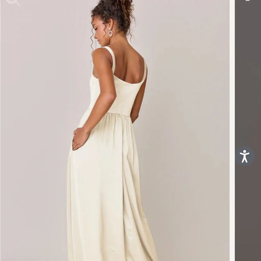 Revelry | Dresses | Nwt Revelry Whitney Satin Dress Pale Yellow 749 ...